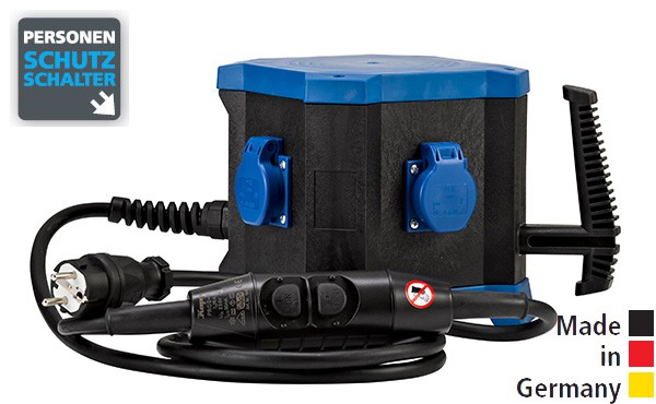 Mobiler Steckdosenverteiler m.STATION - Ausführungen Personenschutz ...